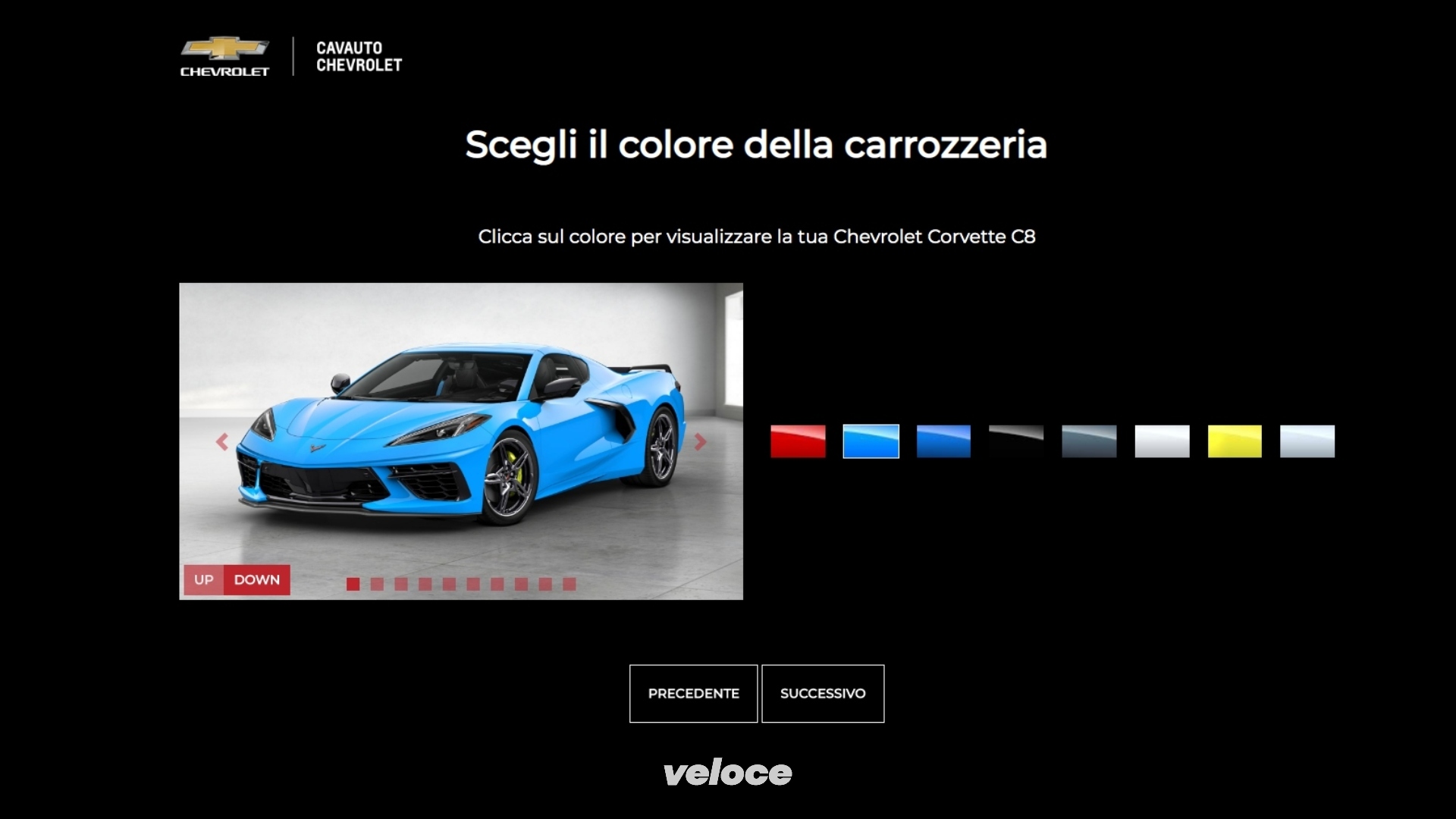 Chevrolet Corvette: ecco il configuratore italiano - Veloce
